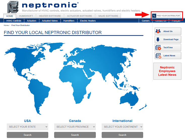 Latest news Rep Locator Neptronic